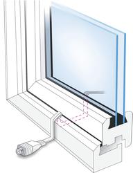 RCA Extra-Long Flat Coax Extension Cable for Window/Door Feedthrough at ...
