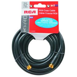 RCA 25' Black RG6 Coaxial Cable at Menards®