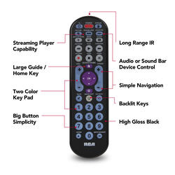RCA 5-Device Extra Large Button Universal TV Remote Control at Menards®
