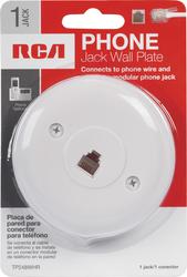 RCA White Round Wall-Phone Jack/Plate at Menards®