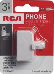 RCA White 3-Way Landline Phone Line Splitter at Menards®