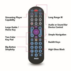 RCA 5-Device Extra Large Button Universal TV Remote Control at Menards®