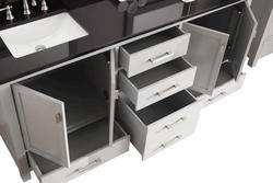 Avanity® Modero 72"W x 22"D Chilled Gray Vanity and Carrara White ...