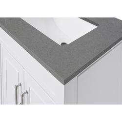 Avanity® 37"W x 22"D Contrail Matte Quartz Vanity Top with Rectangular ...