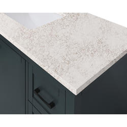 Avanity® 49"W x 22"D Alluring Quartz Vanity Top with Rectangular ...