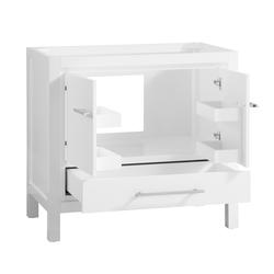 Azzuri by Avanity® Riley 37"W x 22"D White Vanity and Gray Quartz ...
