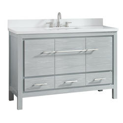 Azzuri by Avanity® Riley 49"W x 22"D Sea Salt Gray Vanity and White ...