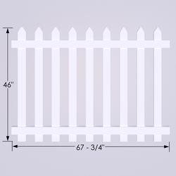 Yardworks 4 x 6 White Vinyl Cape Cod Picket Fence Panel at Menards®