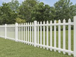 Yardworks 4 x 6 White Vinyl Cape Cod Picket Fence Panel at Menards®