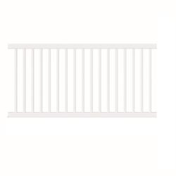 Yardworks 4x8 White Closed Picket Vinyl Panel at Menards®