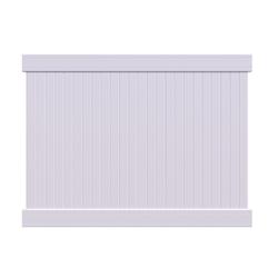 Yardworks® Richmond 6 x 8 White Privacy Vinyl Fence Panel at Menards®