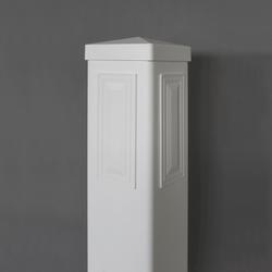 Yardworks® Richmond 5" x 5" x 8' White Vinyl Post Kit at Menards®