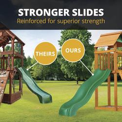 Gorilla Playsets® Avalon with Wood Roof & Dual Slides at Menards®