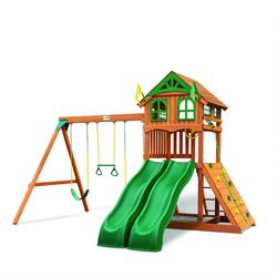 Gorilla Playsets® Avalon with Wood Roof & Dual Slides at Menards®