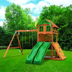 Gorilla Playsets® Avalon with Wood Roof & Dual Slides at Menards®