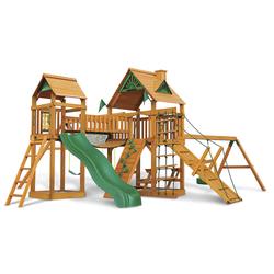 Gorilla Playsets® Pioneer Peak Swing Set with Wood Roof at Menards®