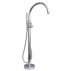 Barclay Branson One-Handle Floor-Mount Polished Chrome Freestanding ...