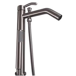 Barclay Madon One-Handle Floor-Mount Brushed Nickel Freestanding ...