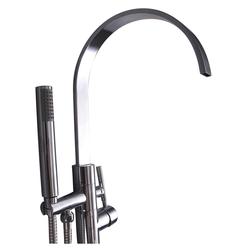 Barclay Tessa One-Handle Floor-Mount Polished Chrome Freestanding ...