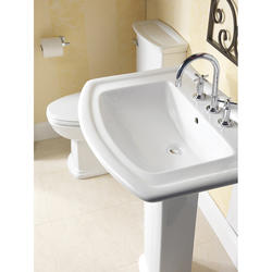 Barclay Washington 18-1/8"W x 14-7/8"D White Rectangular Bathroom ...