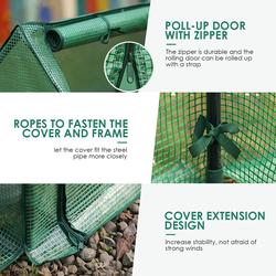 Quictent 5.9' x 3' x 3' Mini Greenhouse Fully Open Side Panels Green at ...