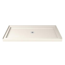 DreamLine® SlimLine 54"W x 34"D Biscuit Single Threshold Shower Base ...