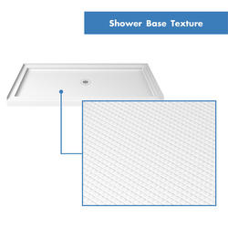 DreamLine® SlimLine 54"W x 36"D White Single Threshold Shower Base with ...