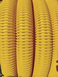 4" x 100' Yellow 8-Slot Perforated Single-Wall Corrugated Tubing at ...