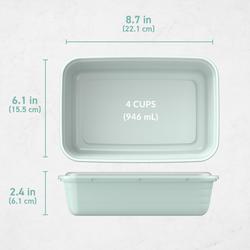 Bentgo® Prep 1-Compartment Plastic Container Food Storage - 20 Piece ...