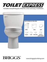 Briggs® Abingdon™ 2-Piece White Standard Height Elongated Toilet at ...