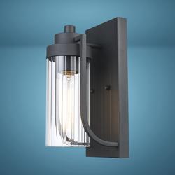 Patriot Lighting® Riba Black Outdoor Wall Light at Menards®