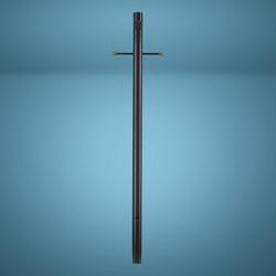 Patriot Lighting® Black Lamp Post with Outlet at Menards®
