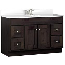 Briarwood Cottage 48"W x 21"D x 31"H Select Alder Shadow Bathroom ...