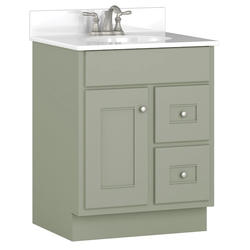 Briarwood Cottage 24"W x 21"D x 34-1/2"H Birch Basil Bathroom Vanity ...