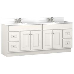Briarwood Cottage 72"W x 21"D x 31"H Birch Glacier Bathroom Vanity ...