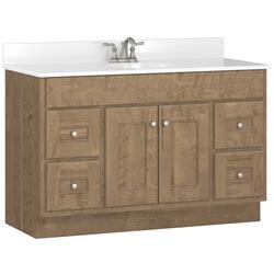 Briarwood Cottage 48"W x 21"D x 34-1/2"H Birch Weathered Bathroom ...