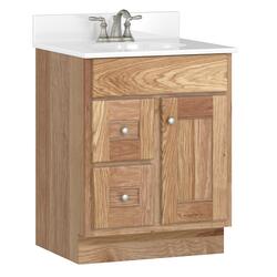 Briarwood Cottage 24"W x 18"D x 31"H HIckory Natural Bathroom Vanity ...