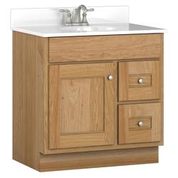 Briarwood Cottage 30"W x 18"D x 31"H Hickory Weathered Bathroom Vanity ...