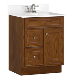 Briarwood Highpoint 24"W x 18"D x 31"H Oak Mocha Bathroom Vanity ...