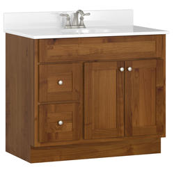 Briarwood Homestead 36"W x 18"D x 34-1/2"H Select Alder Dusk Bathroom ...