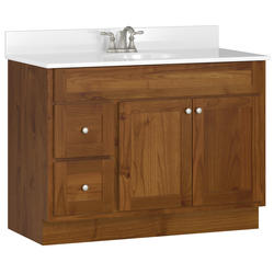 Briarwood Homestead 42"W x 21"D x 34-1/2"H Select Alder Dusk Bathroom ...