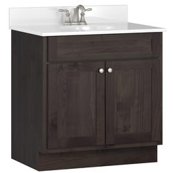 Briarwood Homestead 30"W x 21"D x 34-1/2"H Select Alder Shadow Bathroom ...