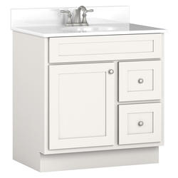 Briarwood Homestead 30"W x 18"D x 31"H Birch Glacier Bathroom Vanity ...
