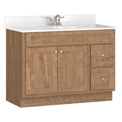 Briarwood Homestead 42"W x 21"D x 31"H Birch Weathered Bathroom Vanity ...