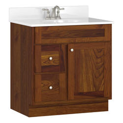Briarwood Homestead 30"W x 18"D x 34-1/2"H Hickory Bermuda Bathroom ...
