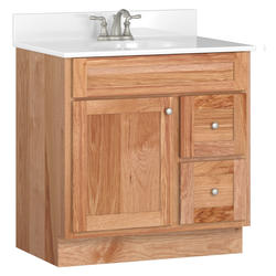 Briarwood Homestead 30"W x 18"D x 31"H Hickory Natural Bathroom Vanity ...
