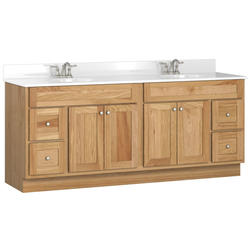 Briarwood Homestead 72"W x 18"D x 31"H Hickory Weathered Bathroom ...