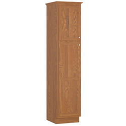 Briarwood Homestead 18"W x 18"D x 84"H Oak Cider Linen Cabinet (Hinge ...