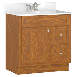 Briarwood Homestead 30"W x 21"D x 31"H Oak Cider Bathroom Vanity ...