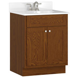 Briarwood Homestead 24"W x 18"D x 31"H Oak Mocha Bathroom Vanity ...